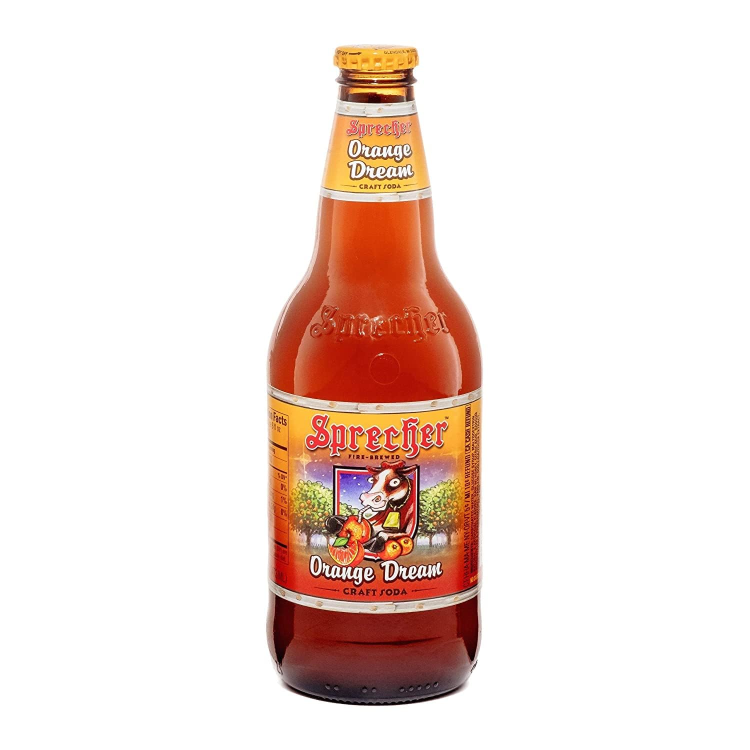 Amazon.com : Sprecher Orange Dream Soda - 16 oz (48 Glass Bottles ...