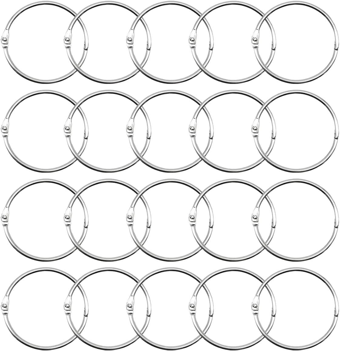 Amazon.com : 20 Pack 3" Loose Leaf Binder Rings, 3 Inch Binder Rings ...