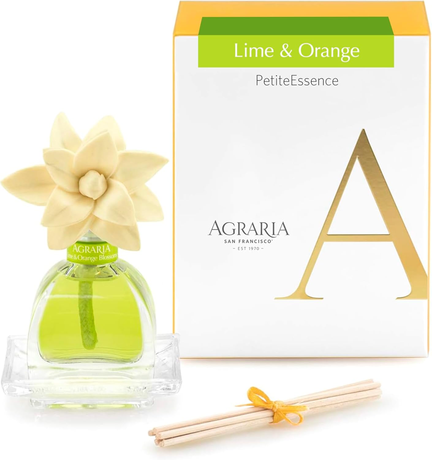 Amazon.com: AGRARIA PetiteEssence Flower and Reed Diffuser Set, Hand ...