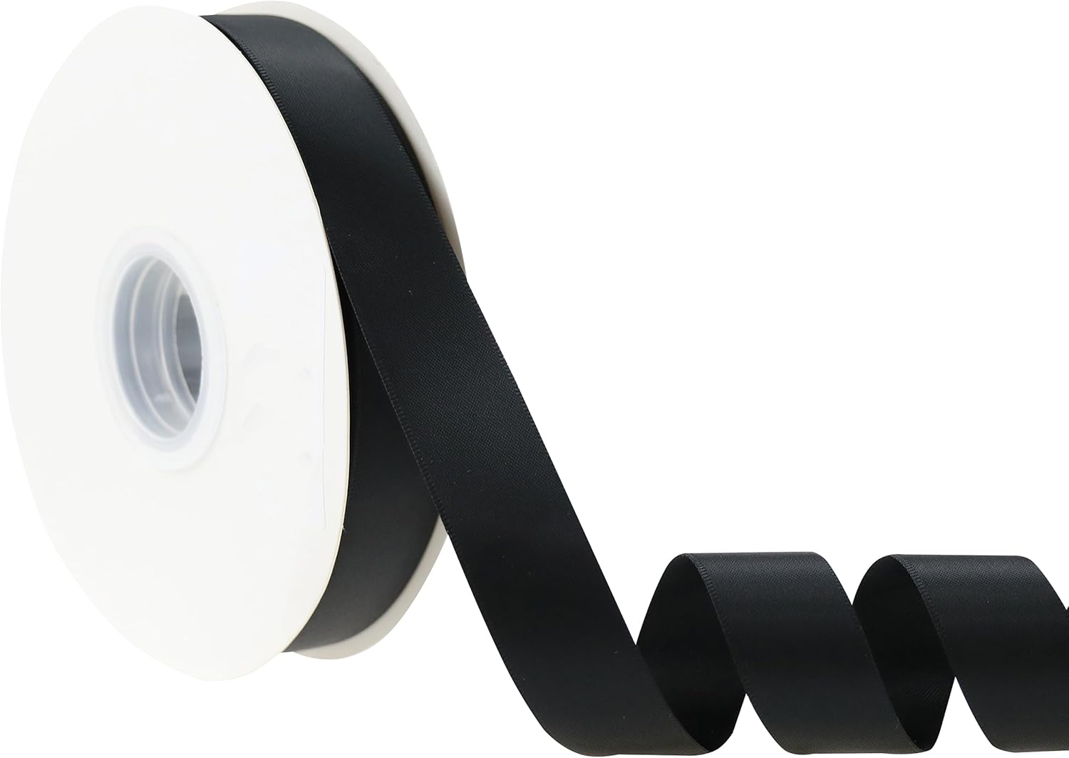 Amazon.com: MAYREEL Satin Ribbon 7/8 Inch x 50 Yards Black Ribbon for ...