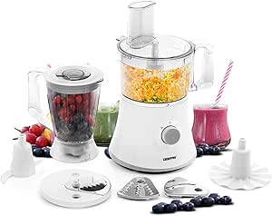Geepas 800W 10 in 1 Food Processor Blender | Multifunctional Electric ...