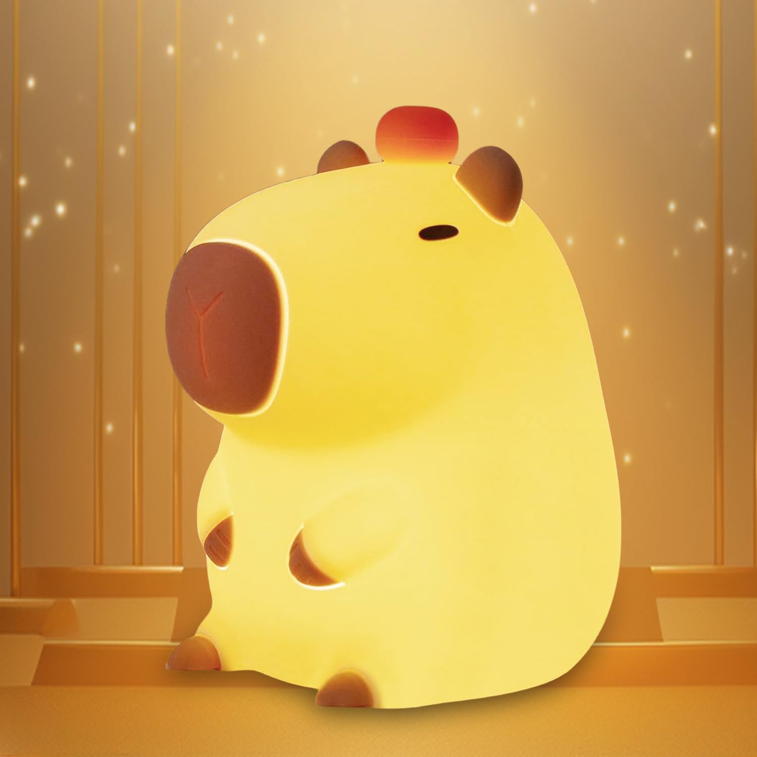 Myratts Led Cute Capybara Night Light, Dimmable Nursery Kawaii Lamps ...