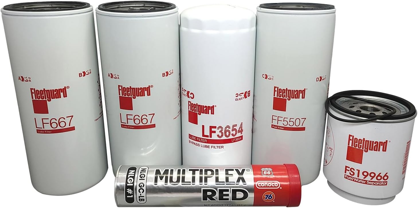 Amazon.com: Filter Kit for Volvo D13 Oil Change Replace 20972293 ...