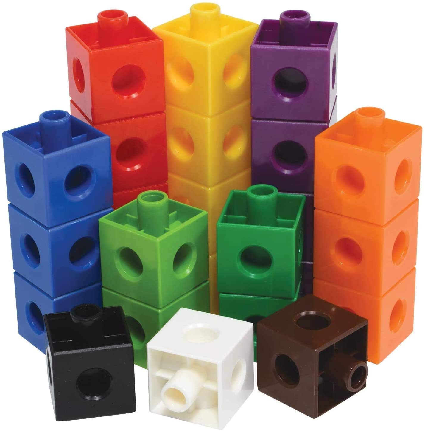 Little Ladder Toys - 2cm Magic Interlocking Cube x200 - 10 Bright ...
