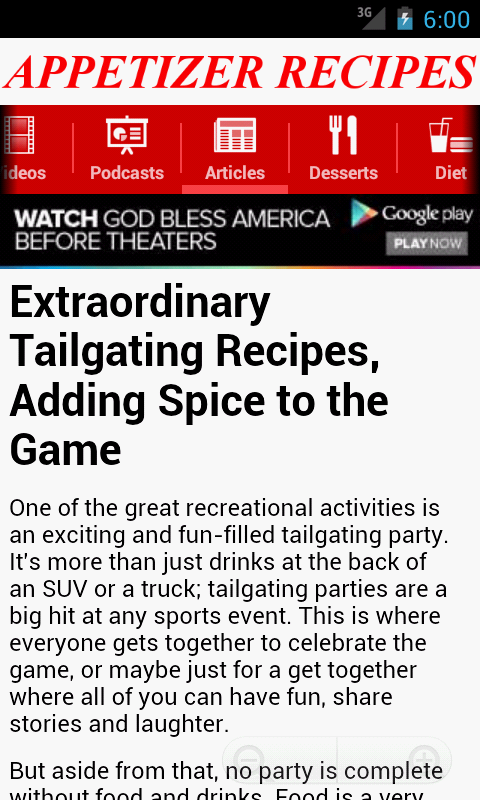 Appetizer Recipes - App on Amazon Appstore