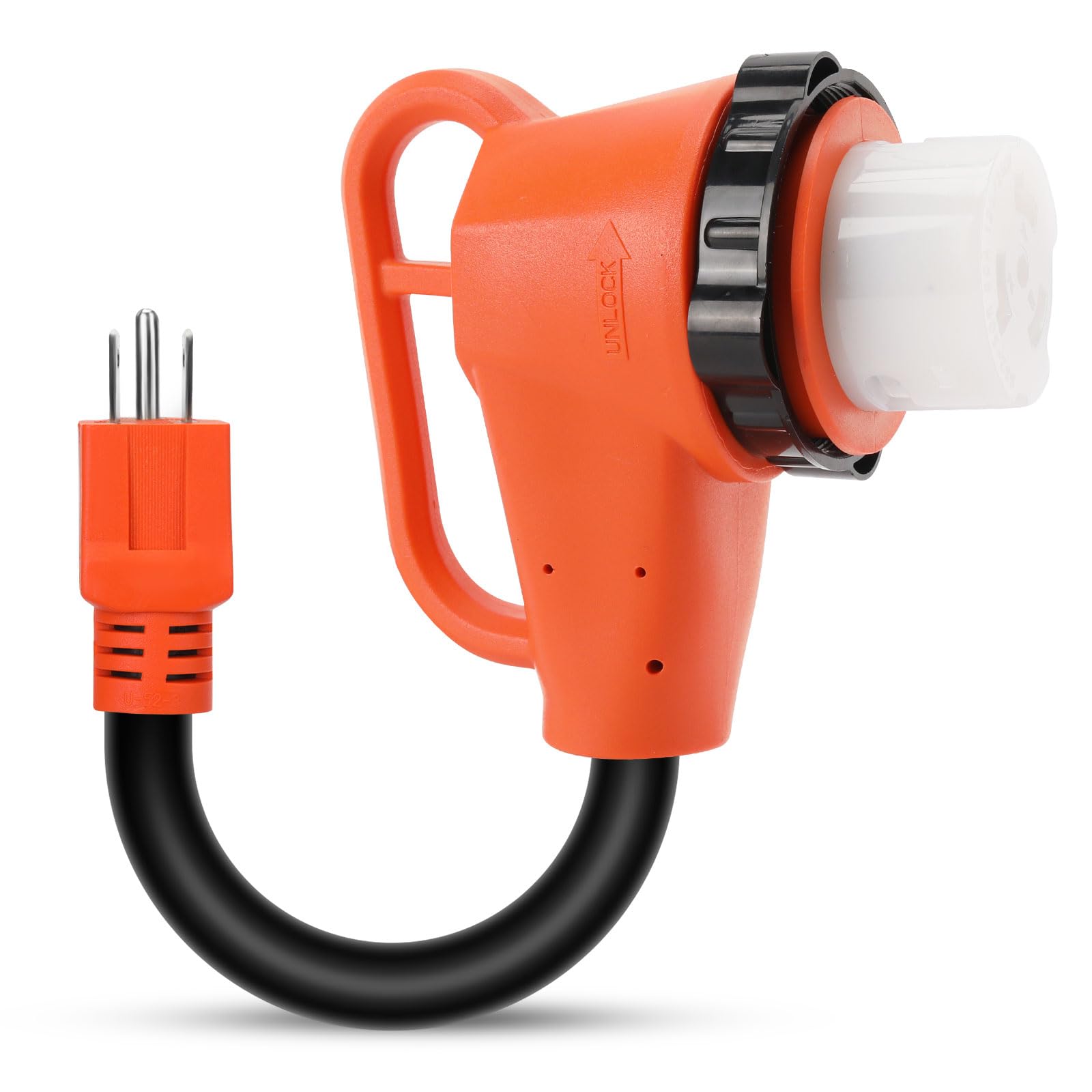 Amazon.com: 50 Amp to 110 Volt RV Adapter Plug with Locking Connector ...