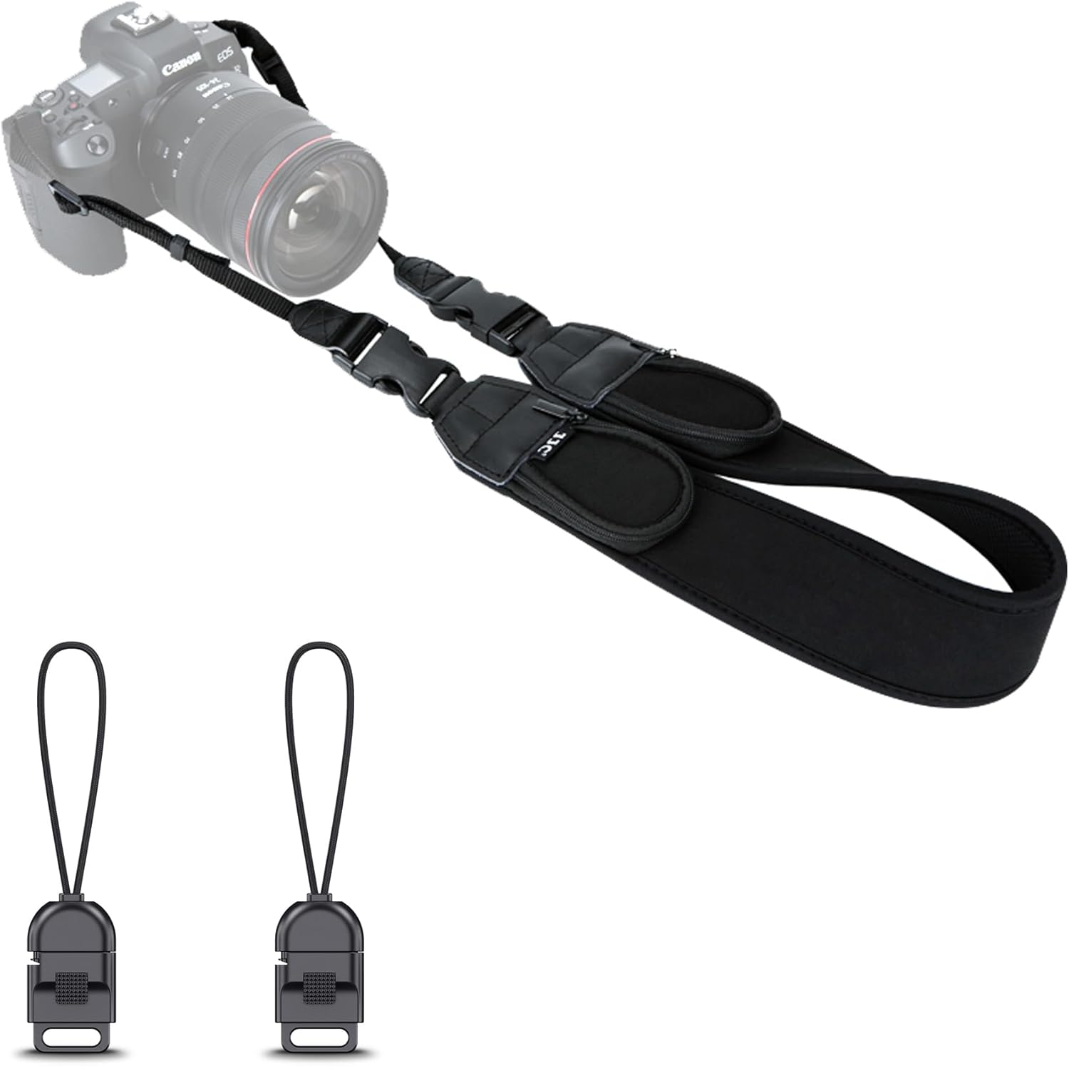 Amazon.com : JJC Camera Neck Strap, Soft Neoprene Shoulder Belt with ...