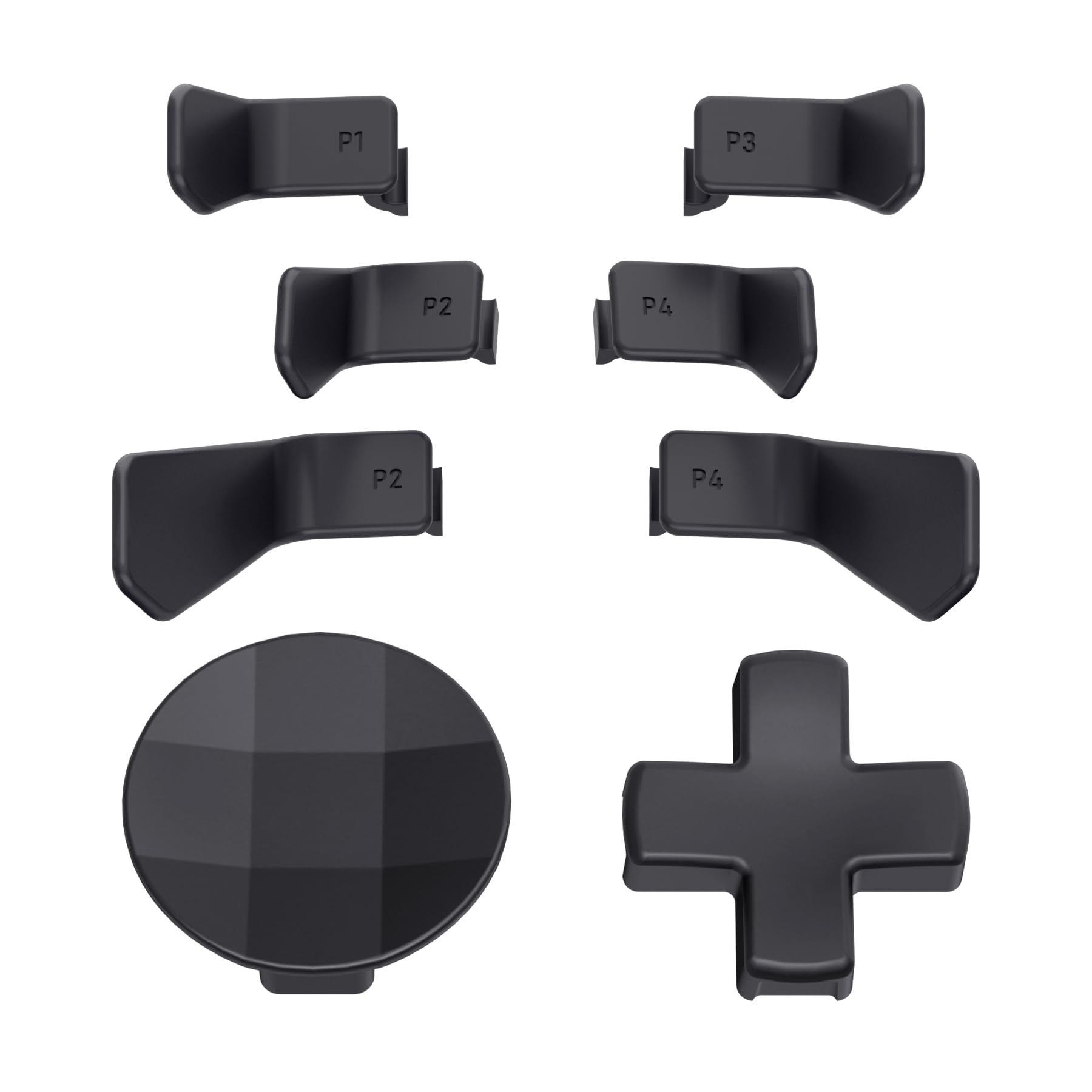 Amazon.com: eXtremeRate Metalic Black Magnetic Stainless Steel D-Pads ...