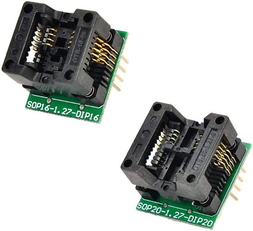 Amazon.com: Ximimark 2Pcs SOIC8 SOP8 to DIP8 IC Programmer Socket ...