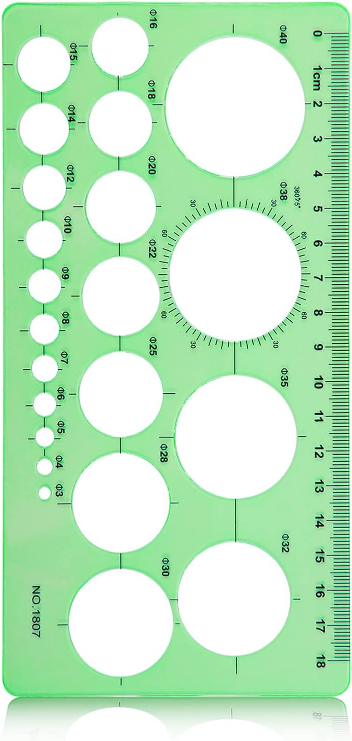 Amazon.com: RZDEAL Circle Round Stencil Template Artist Design Drawing ...