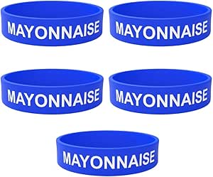 Amazon.com: Rousse Bands Mayonnaise Label Band - Silicone Squeeze ...