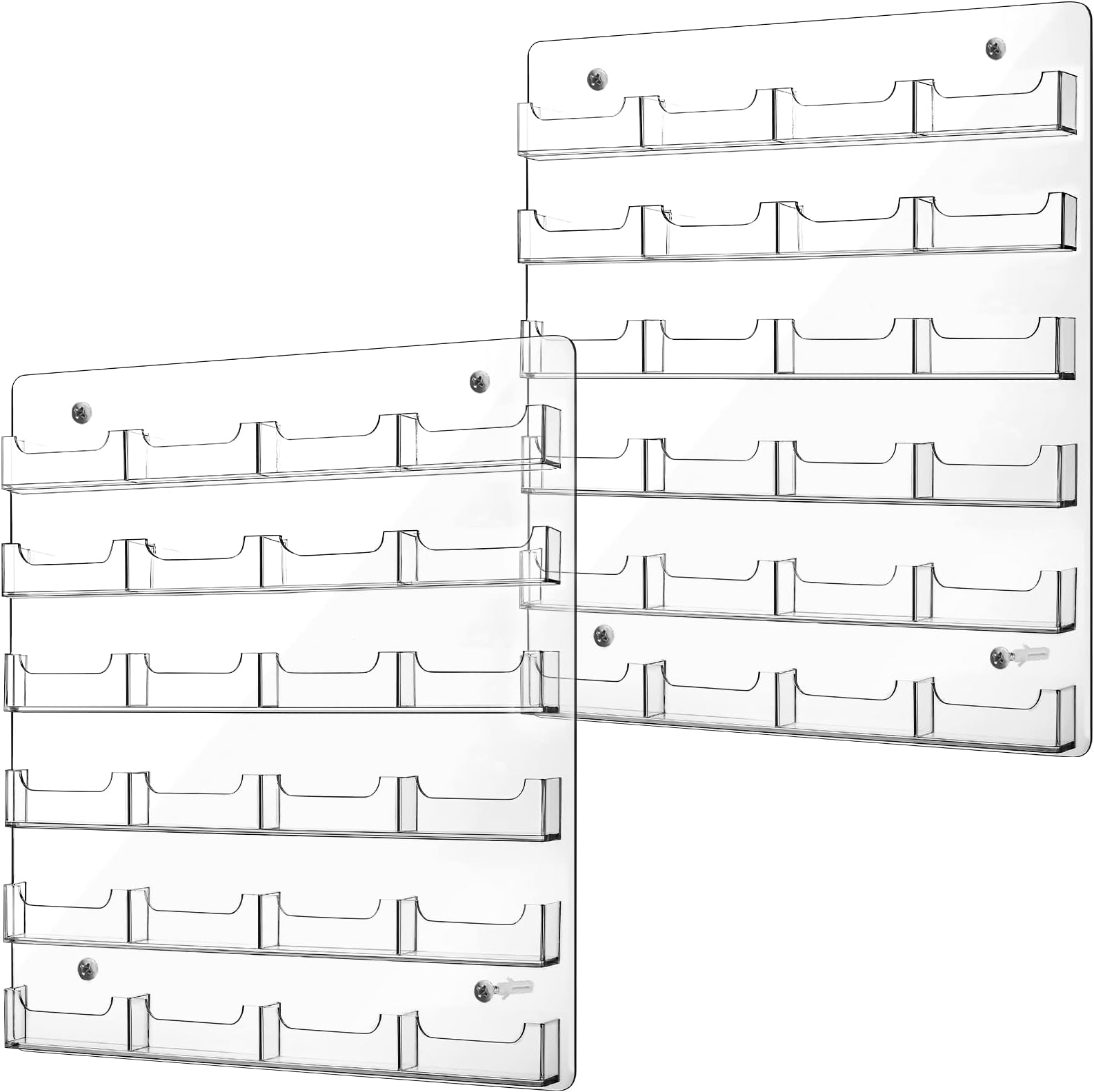 Amazon.com: Acrylic Business Card Holder Wall Mount Clear Sticker ...