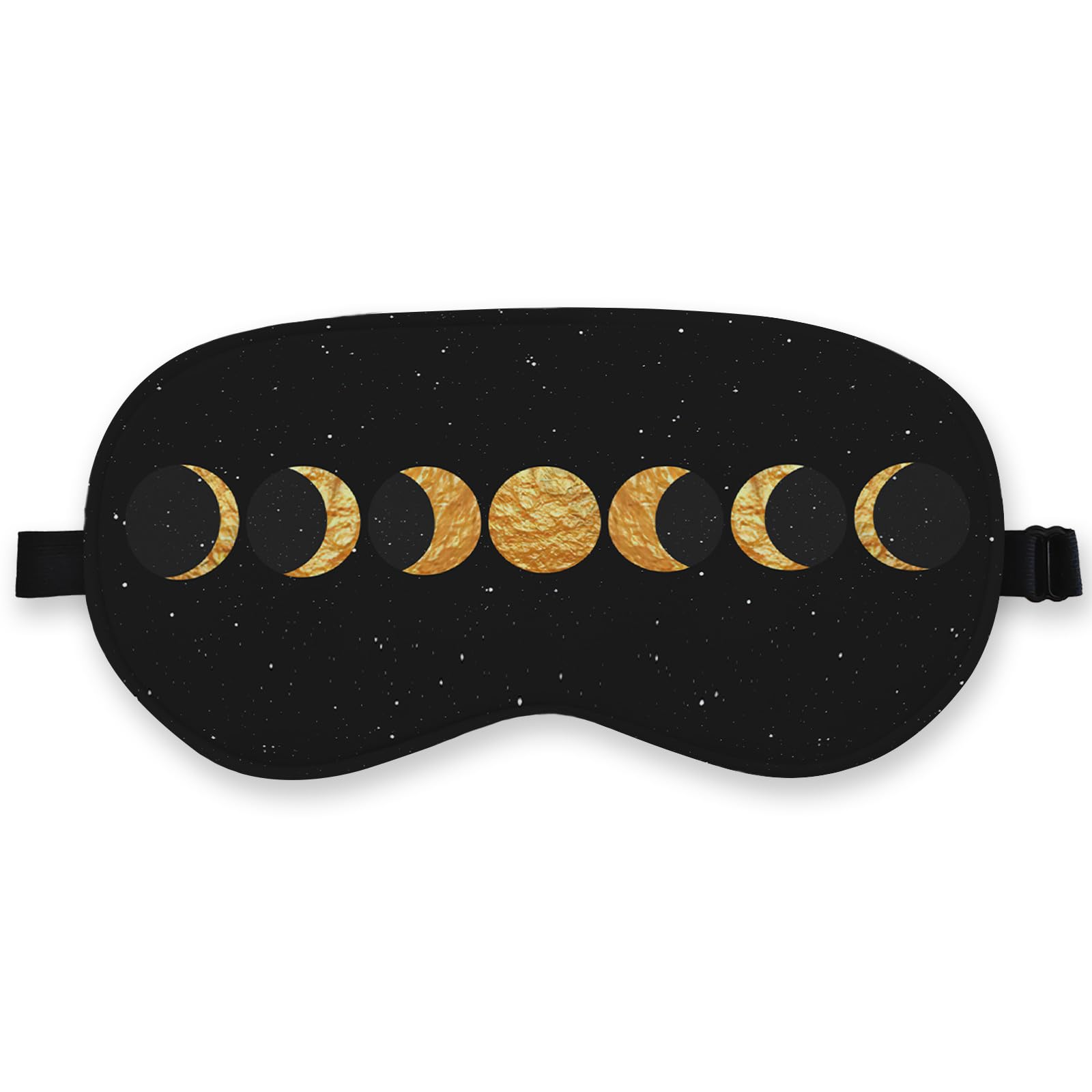 Amazon.com: QLMX Boho Sun Moon Silk Eye Mask for Sleeping,Black Gold ...