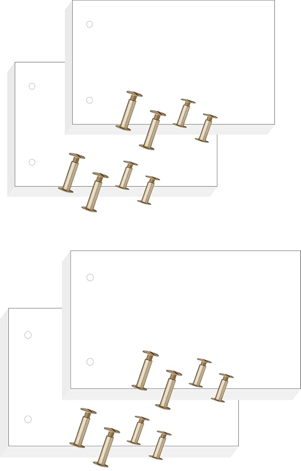 IMPRINT Flip Book Set of 2 Sizes of 2 Flip Book each ie. 2.5 x 4.5 Inch ...