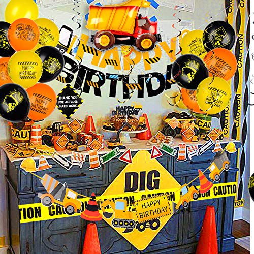 Construction Birthday Party Supplies Dump Truck Birthday Party ...