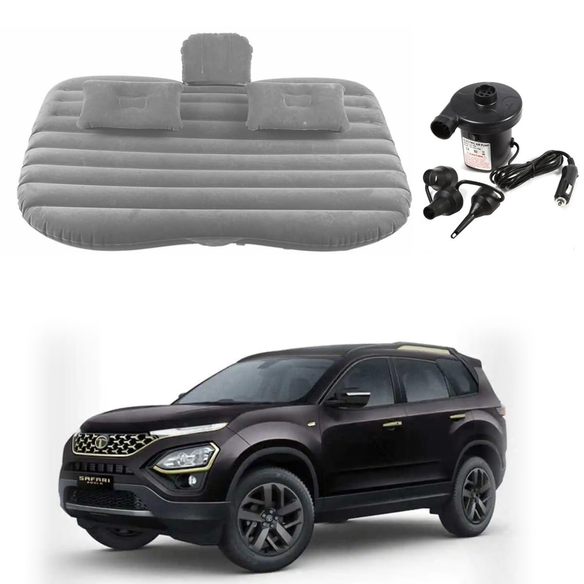 Oshotto Multifunctional Car Travel Bed Mattress with Two Air Pillows ...