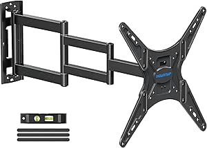 MOUNTUP Corner TV Wall Mount 30 inch Long Arm TV Mount for Most 26"-60" TVs, Full Motion TV ...