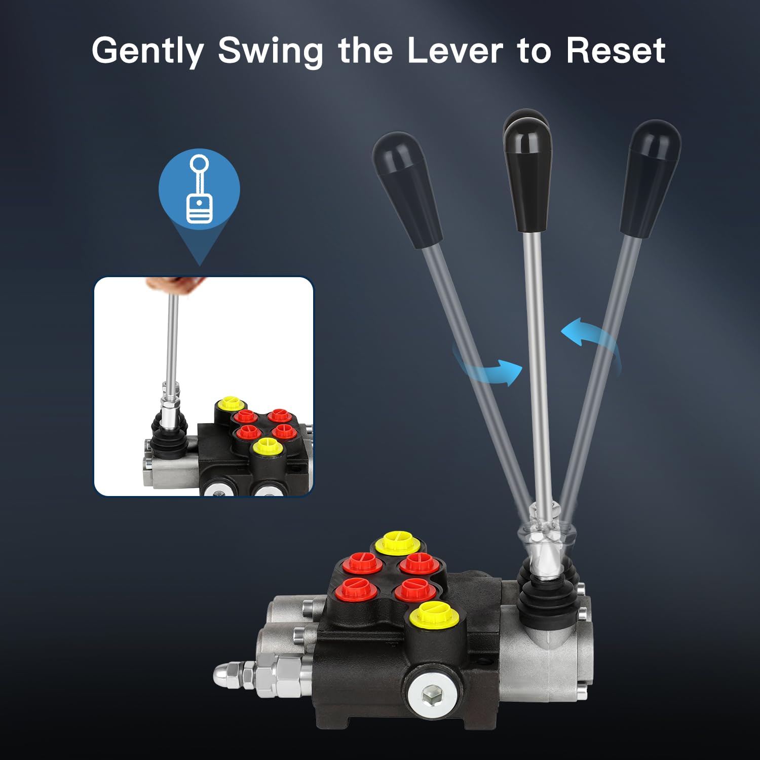 Snapklik.com : Hydraulic Flow Control Valve 2 Spool 13 GPM Hydraulic ...