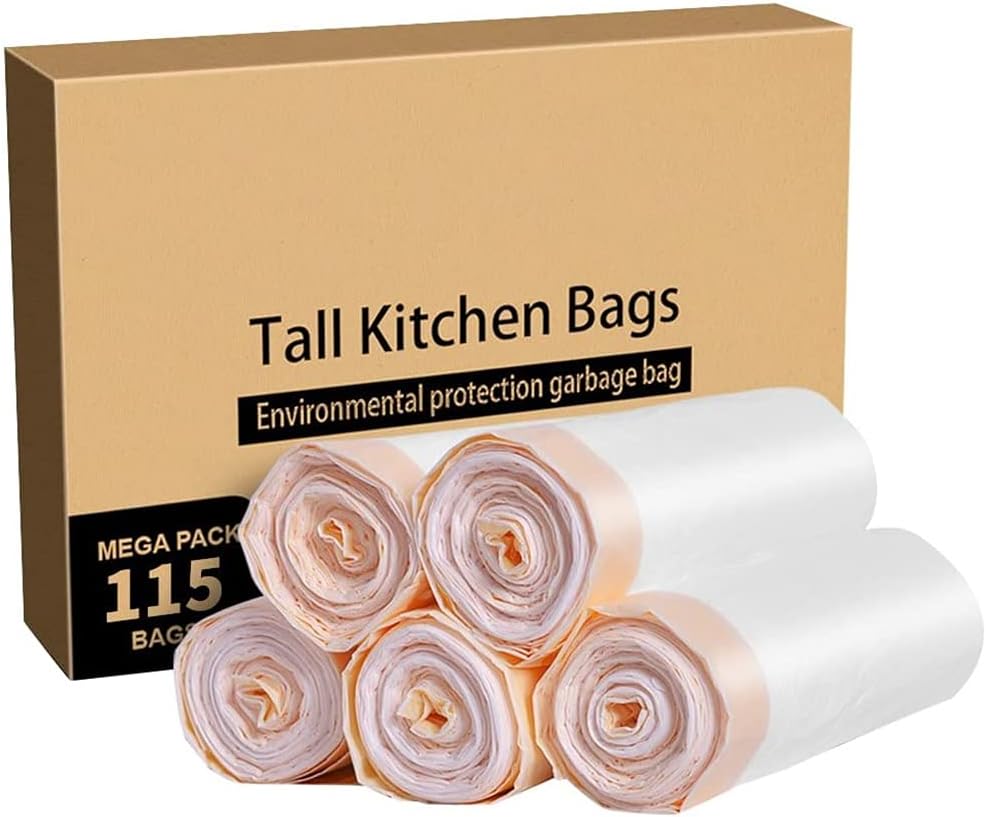 Amazon.com: meidong Trash Bags, Garbage Bags 13 Gallon Large Tall ...