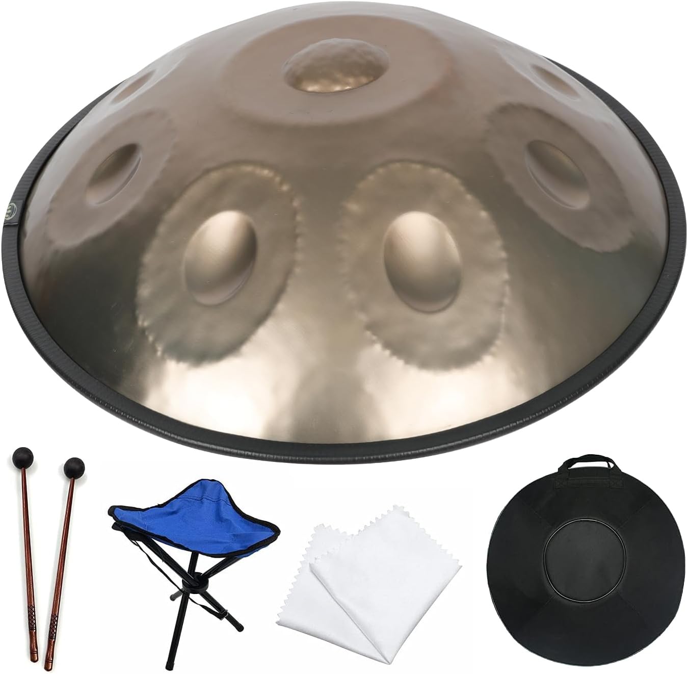 Amazon.com: Handpan Drum 22 inch 10 notes 432 Hz Stainless Steel Hand ...