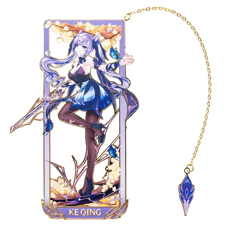 Snapklik.com : K Genshin Impact Keqing Bookmark Metal - Xiao, Kazuha ...