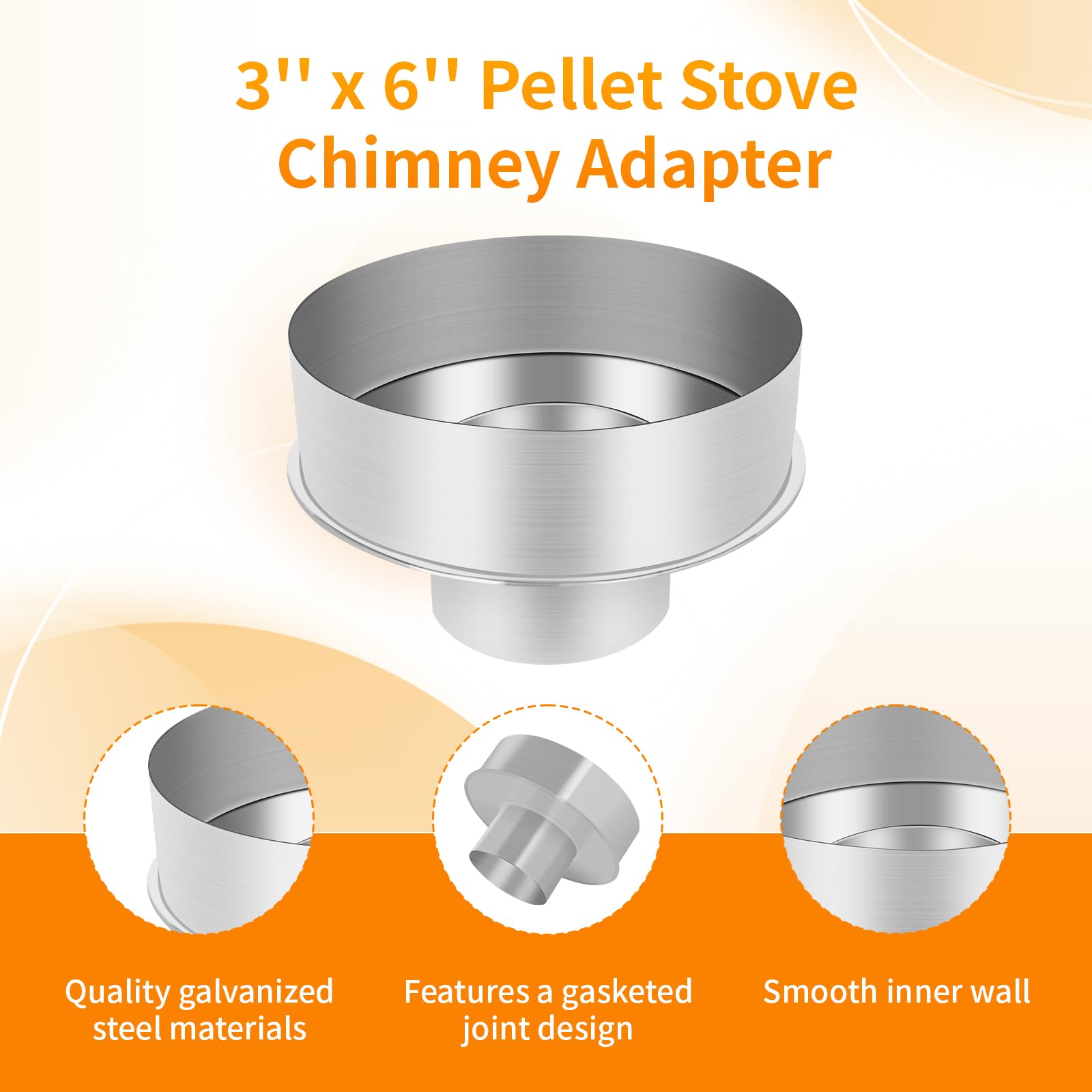 4 Inch Stove Pipe Yaocom 6 Inch Stainless Steel Stove Pipe - 24 Inch ...