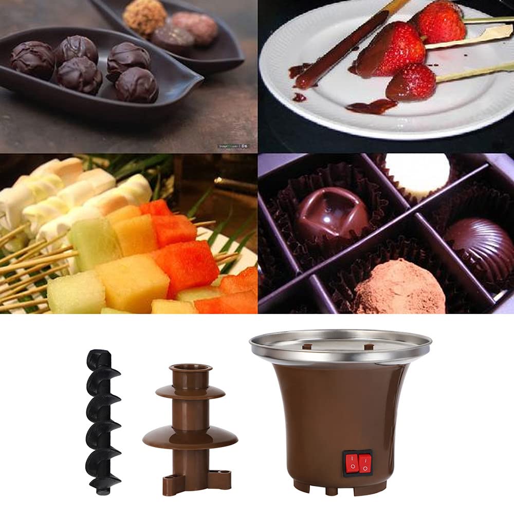 Snapklik.com : Mini Chocolate Fountain Three Layers Electric Chocolate ...