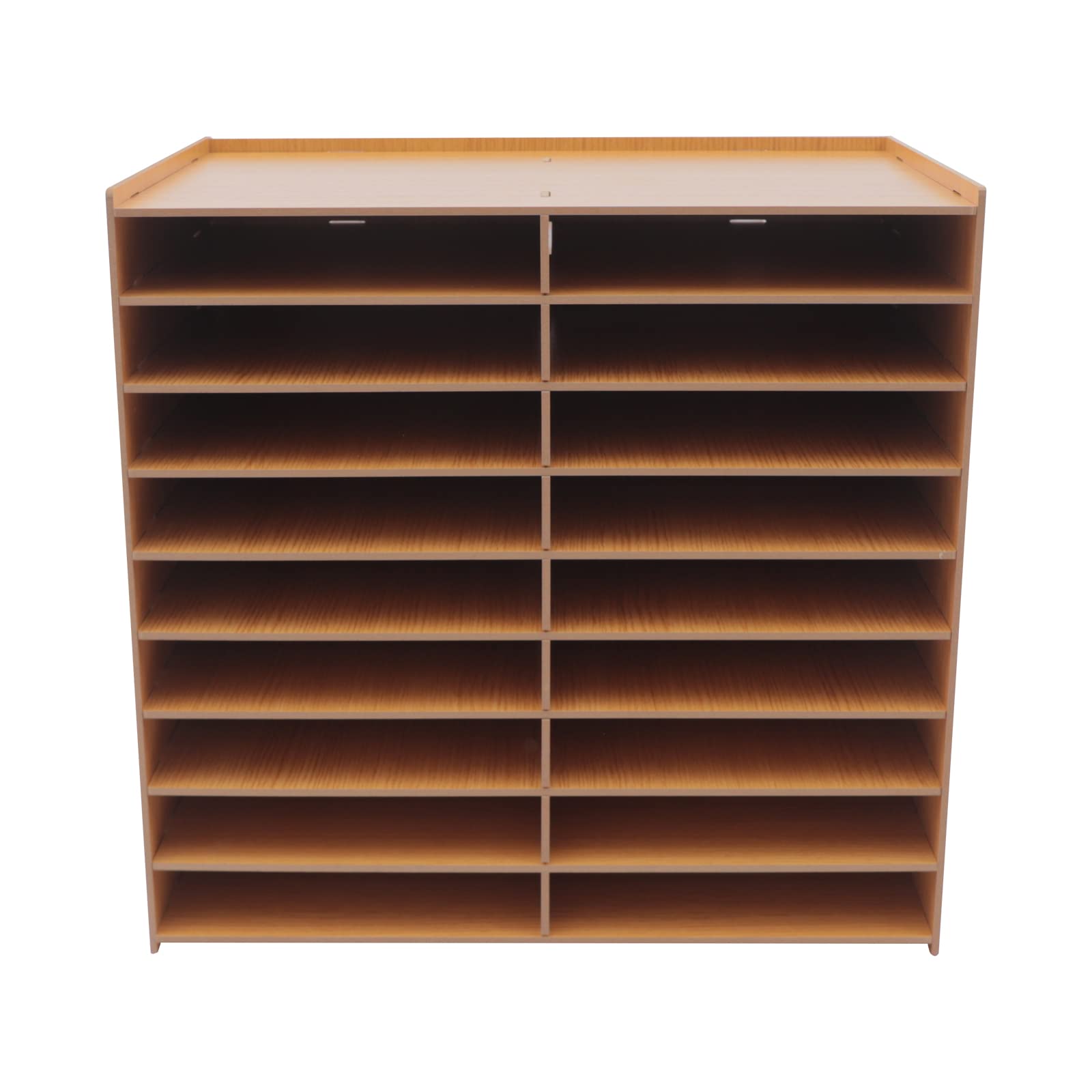 Amazon.com: YIYIBYUS Wood Literature Organizer, 18 Compartments Durable ...