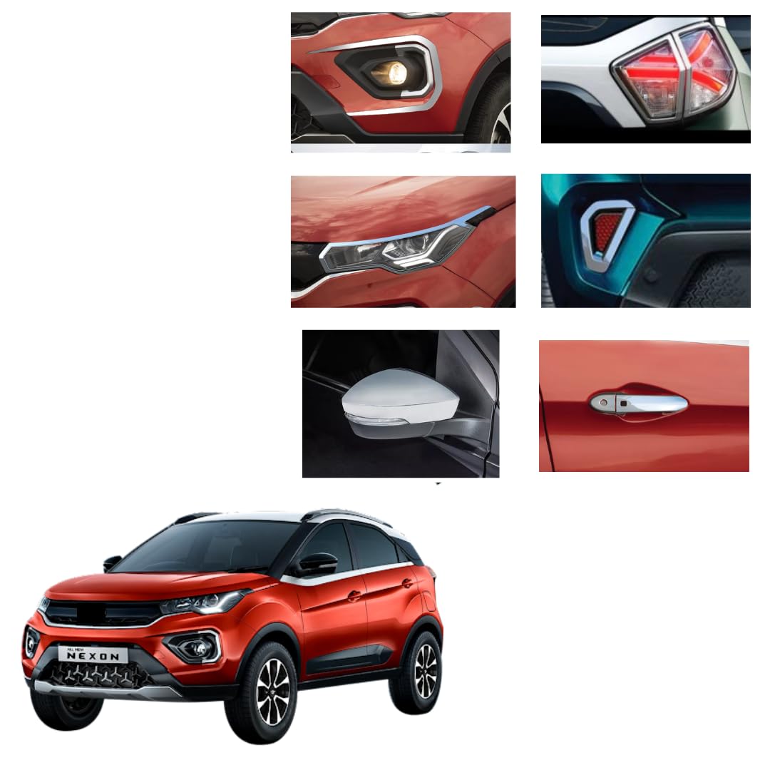 Mpower Chrome Kit for Tata Nexon 2020 Onwards | Millenium OEM Chrome ...