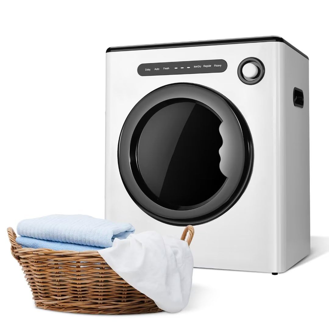 Amazon.com: TYMYP Compact Laundry Dryer, 11lbs Front Load Stainless ...