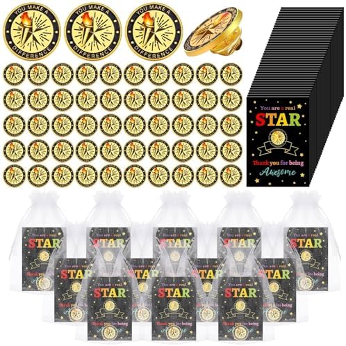 Amazon.com: 50 Sets Employee Lapel Pins Star Recognition Enamel Pin ...