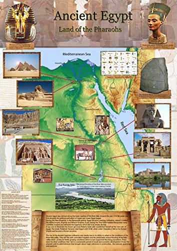 Buy Ancient Egypt - A1 Size (APPROX) - Paper Laminated - Educational ...