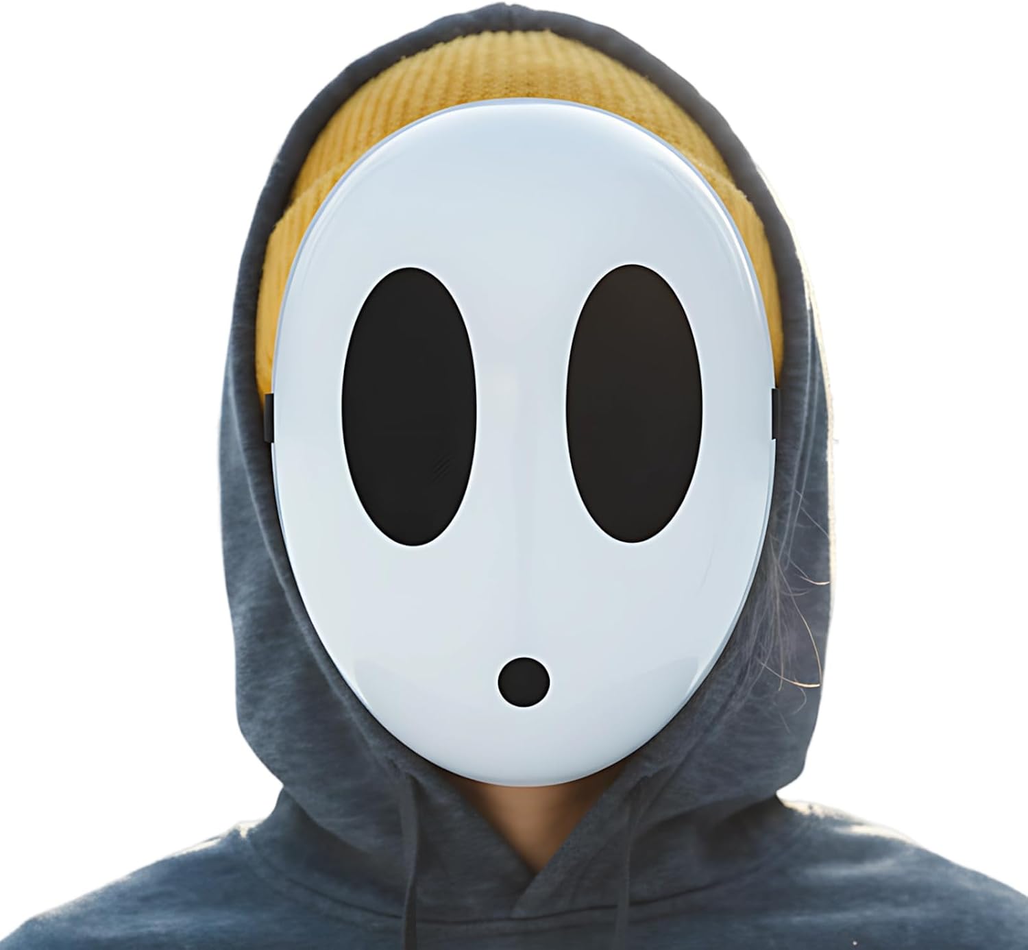 White Mask, Shy Guy Boy Mask, Costume Prop Accessories, Funny Mask for ...
