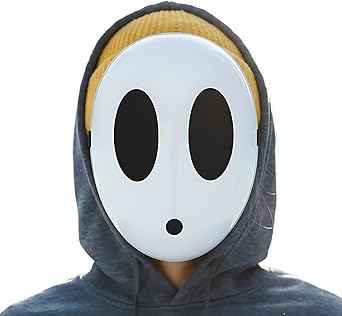 White Mask, Shy Guy Boy Mask, Costume Prop Accessories, Funny Mask for ...