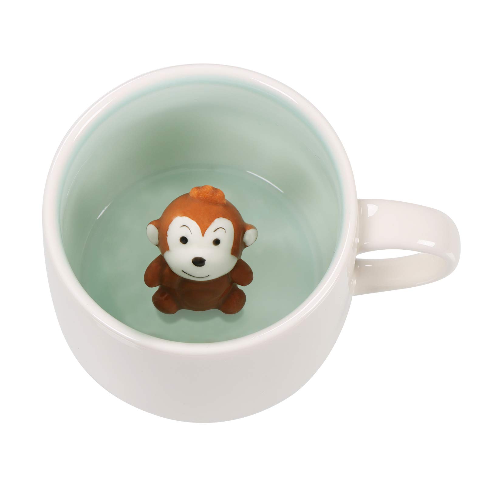 Amazon.com: 3D Coffee Mug Monkey Inside Cup,Cute Handmade Animal ...