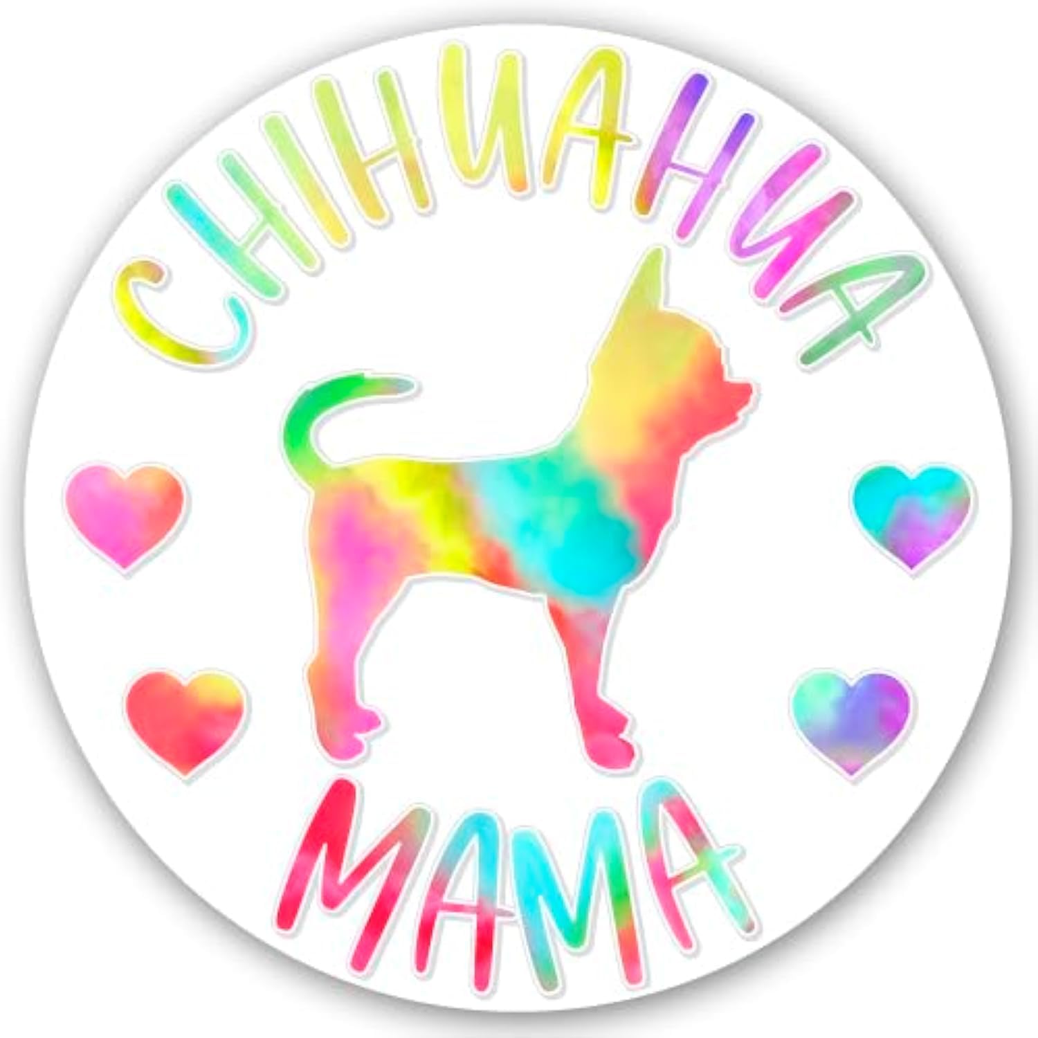 Amazon.com - Cute Chihuahua Mama Decal Sticker for Car or Truck Windows ...
