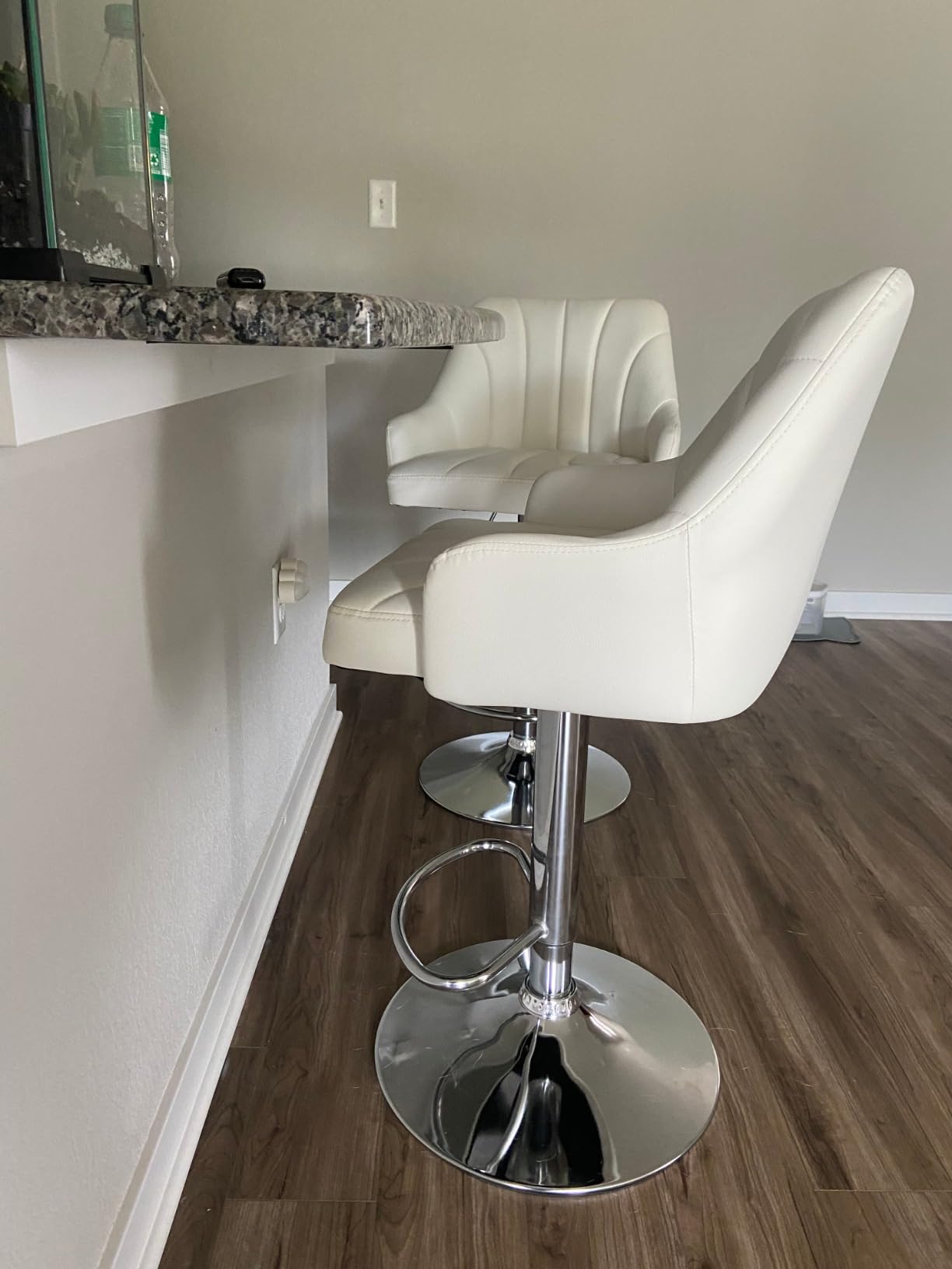 $33/mo - Finance VECELO Bar Stools Set of 4, Adjustable Barstools ...