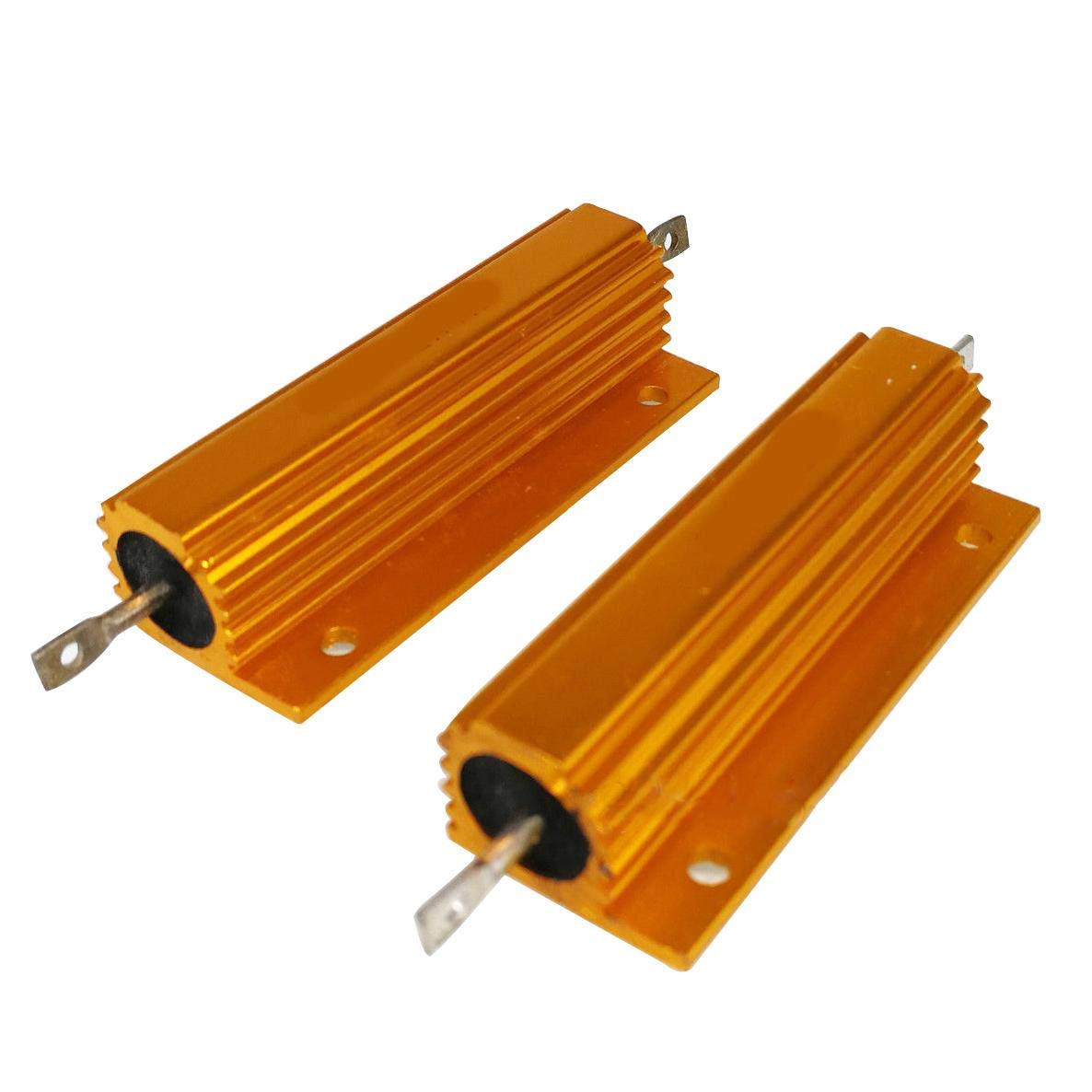 Amazon.com: 2pcs 16 ohm 16R 100W Watt Aluminum Housed Metal Case ...