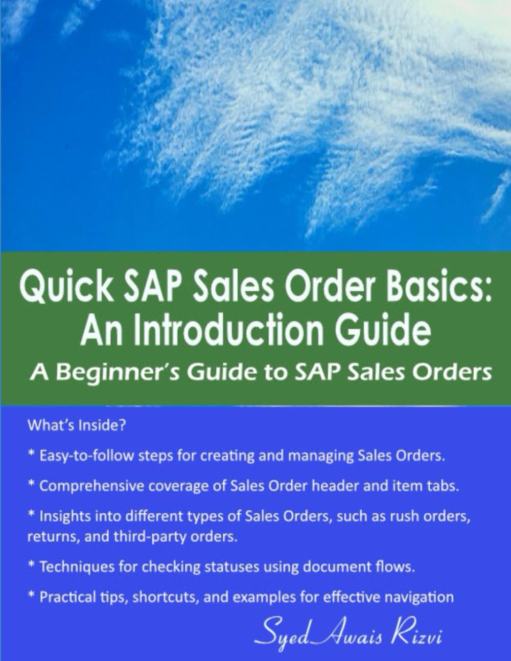 Quick SAP Sales Order Basics: An Introduction Guide: A Beginner’s Guide ...