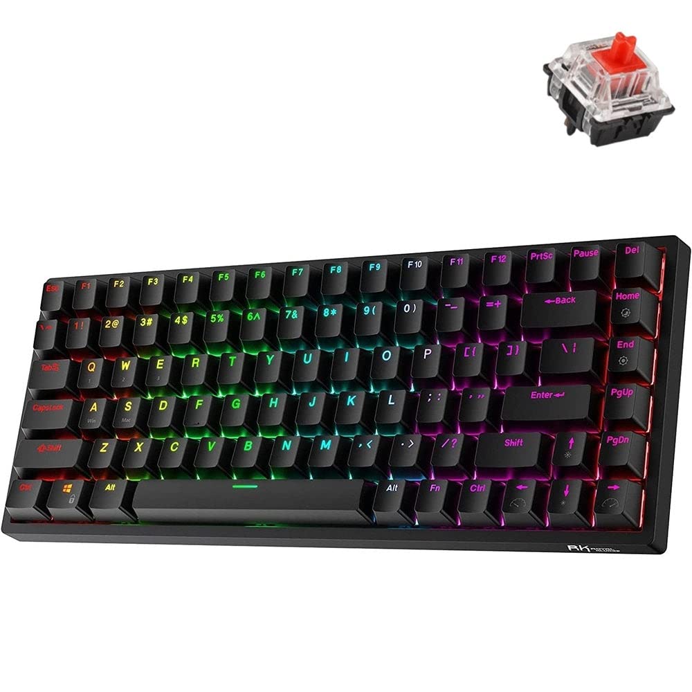 RK ROYAL KLUDGE Royal Kludge RK84 RGB Triple Mode Hot Swappable 84 Keys ...