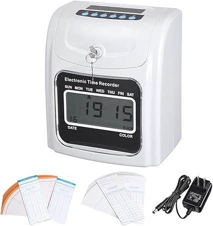 Amazon.com : Yescom Employee Attendance Punch Time Clock Payroll ...