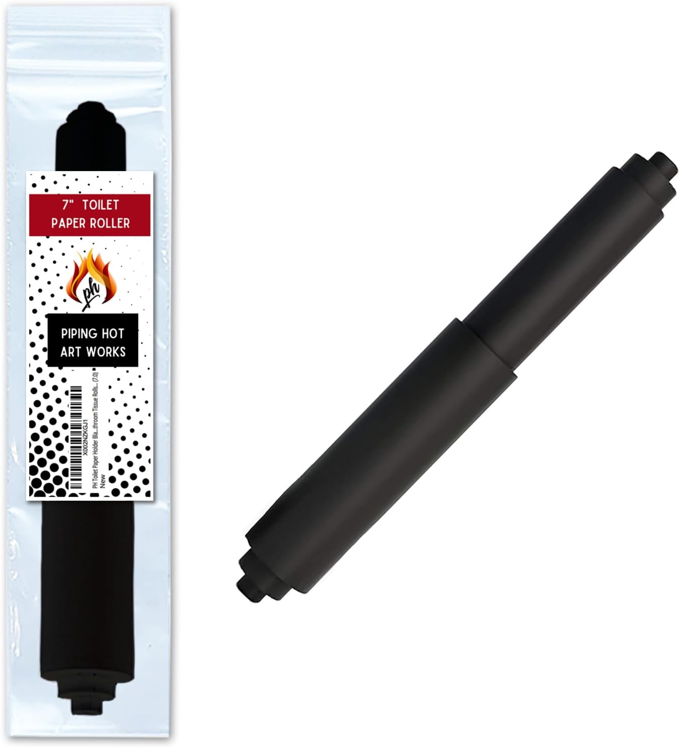 Amazon.com: Toilet Paper Roller Holder (7 Inch) Black - Plastic (Spring ...