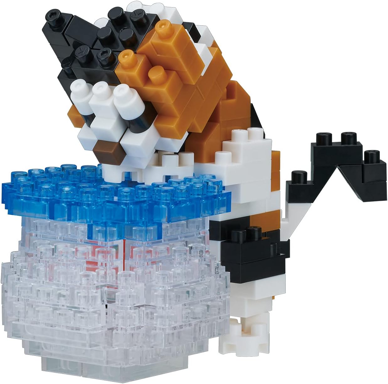 Amazon.com: nanoblock - Cats - Fishbowl Cat, Collection Series Building ...