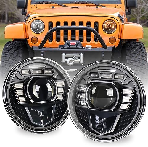 Amazon.com: CJOVSE 7 inch LED Headlights, Upgraded JK Headlights 60W ...