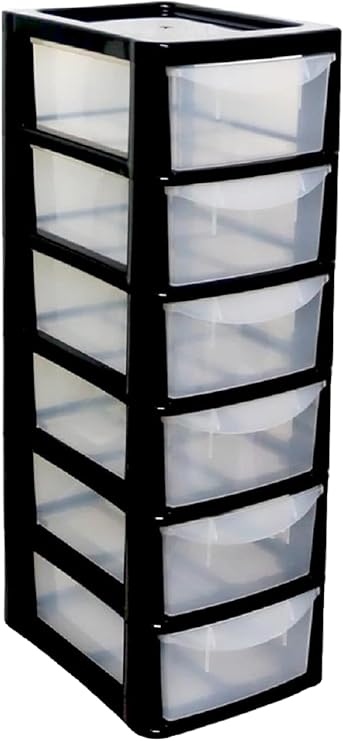 6 Tier mini Storage Drawers Unit Small Tower Storage Unit Homes ...