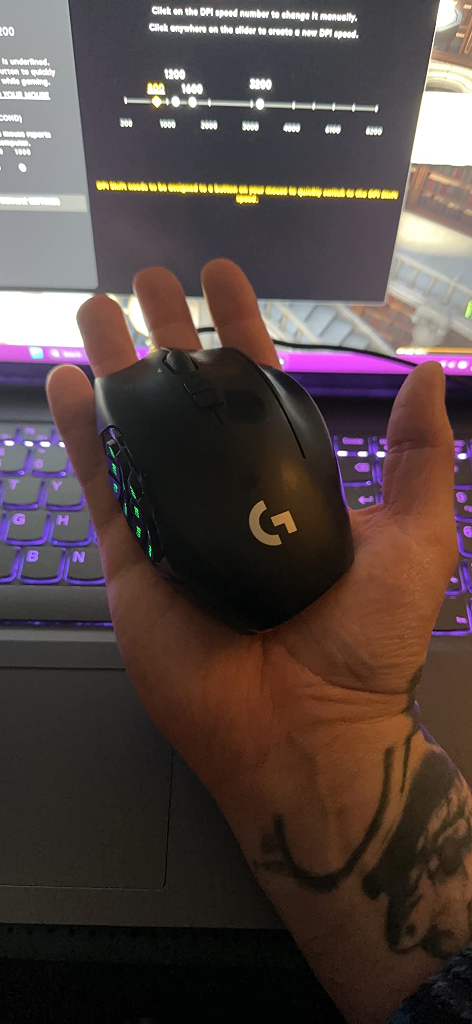 Logitech G600 MMO USB Gaming Mouse - Black : Amazon.co.uk: PC & Video Games