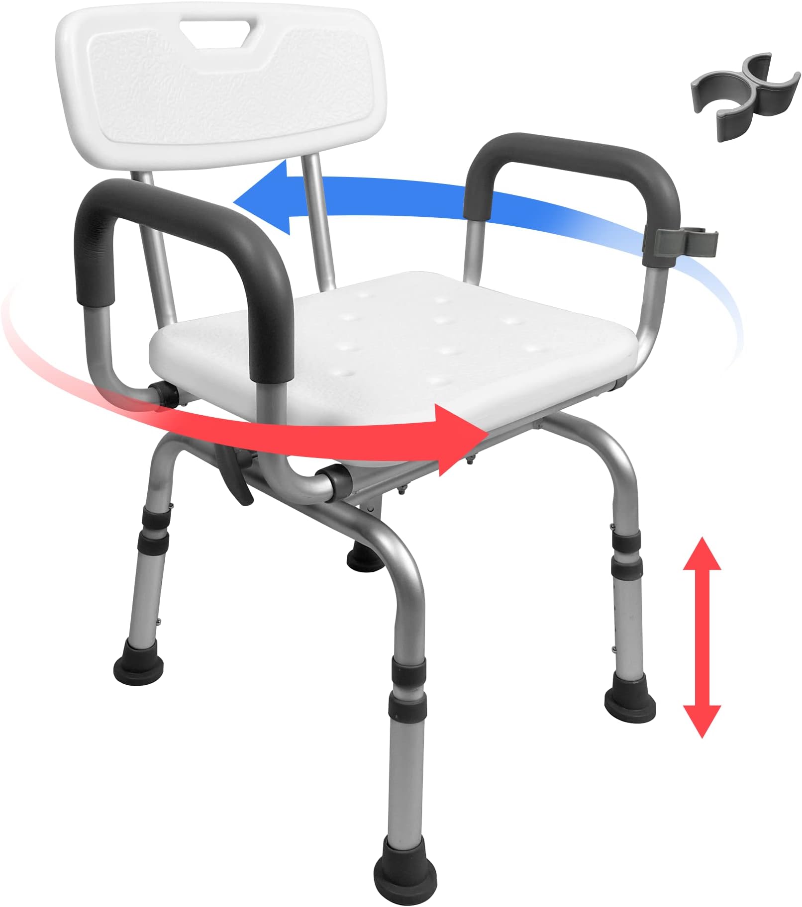 Amazon.com: Jachee Swivel Shower Chair for Elderly and Disabled ...