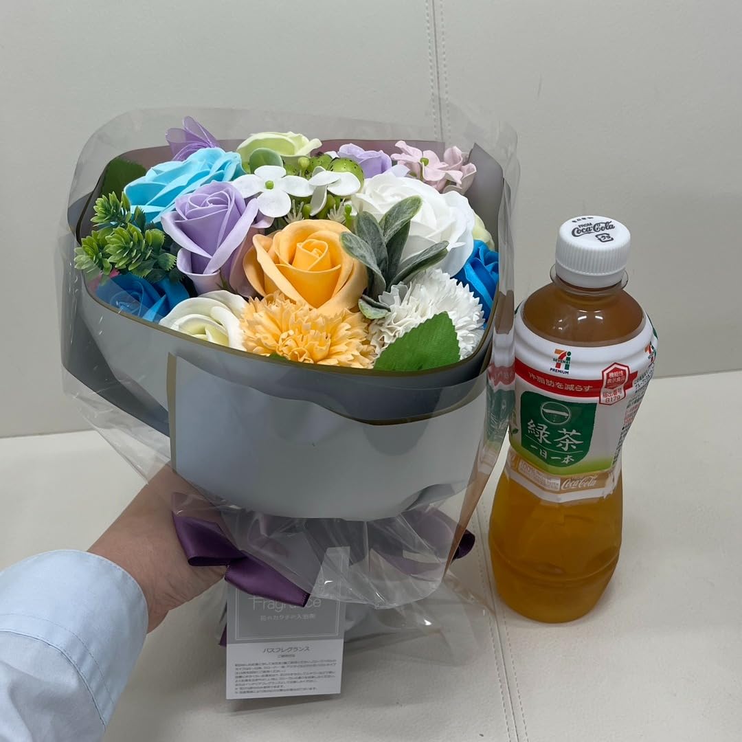 Amazon.co.jp: Q-FLA(キューフラ) Bath Fragrance(バス・フレグランス) お花の形の入浴剤 ソープミックスブーケ LL ブルー : ビューティー
