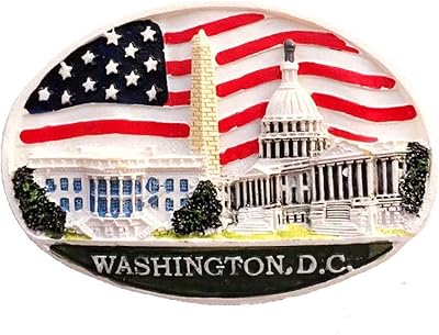 Amazon.com: Washington DC USA 3D Refrigerator Magnet Tourist Souvenirs ...