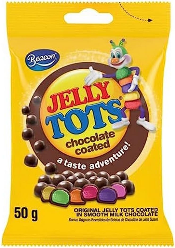 Beacon Chocolate Coated Jelly Tots 50 g : Amazon.com.au: Pantry Food ...